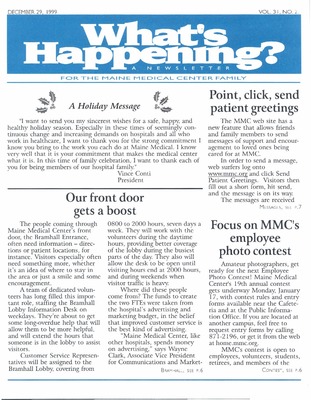 "What's Happening: December 29, 1999" by Maine Medical Center
