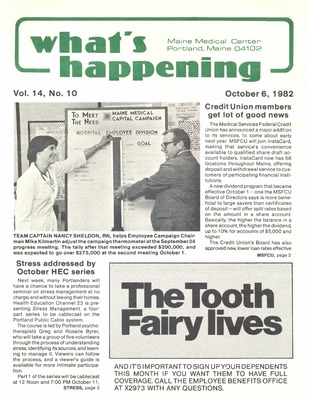"What's Happening: October 6, 1982" by Maine Medical Center