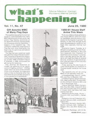 "What's Happening: June 25, 1980" by Maine Medical Center