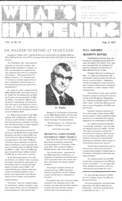 "What's Happening: February 2, 1977" by Maine Medical Center